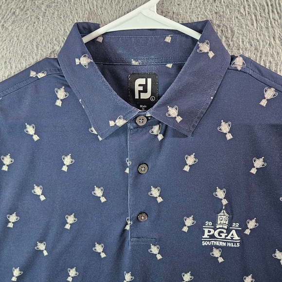 FootJoy | Shirts | Footjoy Fj Polo Shirt Men Large Short Sleeve Trophy ...